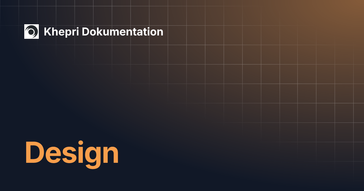 Design | Khepri Dokumentation